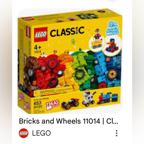 Lego | Toys | Lego Classic Bricks And Wheels 114 Set 653 Pieces W Green ...